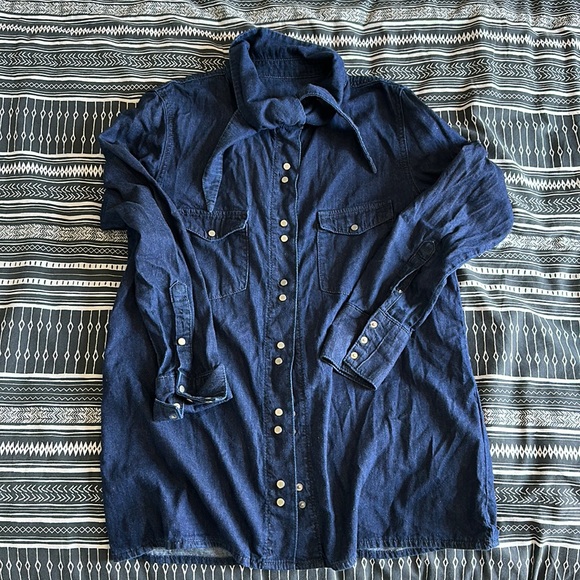Zara | Tops | Zara Denim Shirt | Poshmark